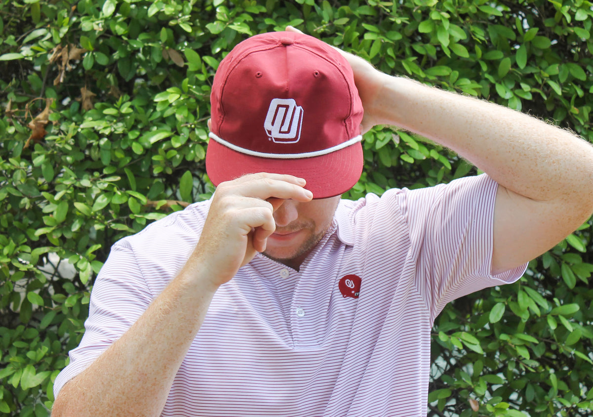 OU Turbo Logo Rope Hat | Red & West