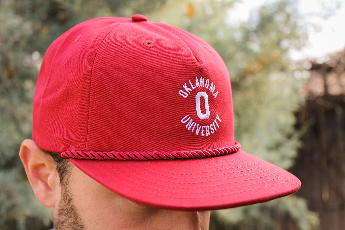 Red Oklahoma University Rope Hat | Red & West